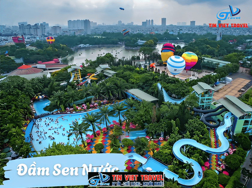 Công Viên Nước Đầm Sen: Giá Vé, Giờ Mở Cửa, Bản Đồ & Kinh Nghiệm Đi